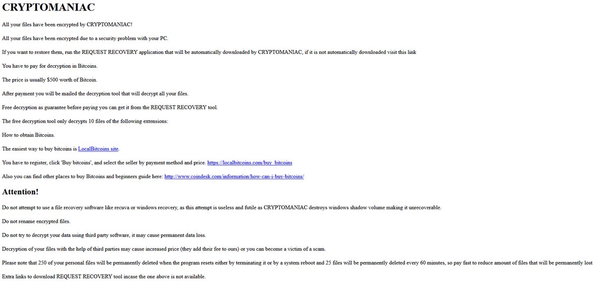 The Week in Ransomware - December 15th 2017 - File Spider, California ...